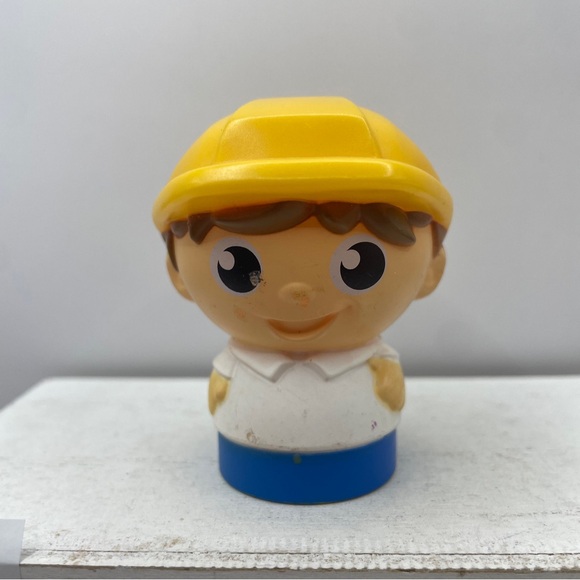 Toys | Mega Bloks First Builders Block Buddies Boyman Figure Blonde White Construction | Poshmark